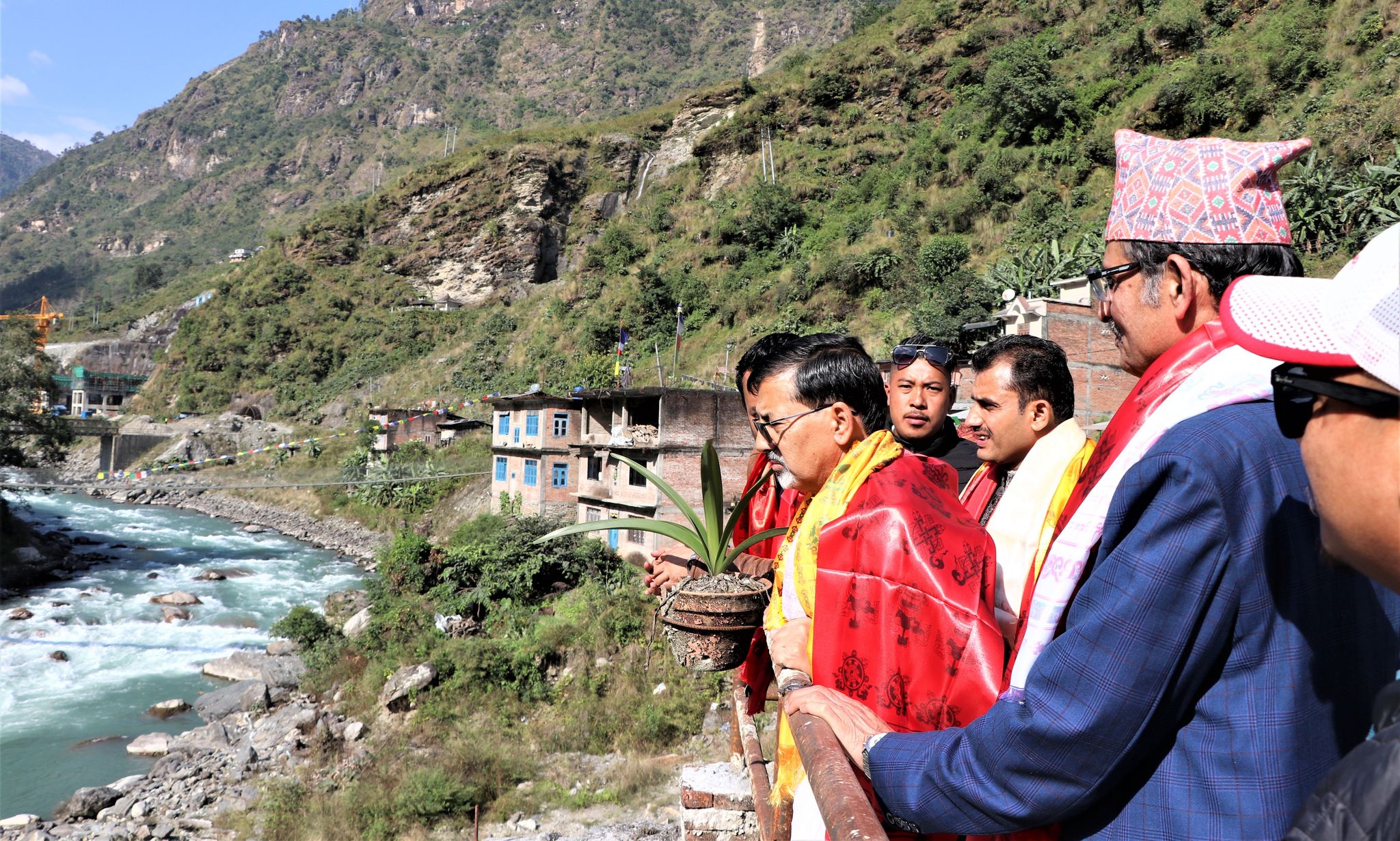 Speaker and Finance Minister inspect Bahrabise Tatopani road, transit ...